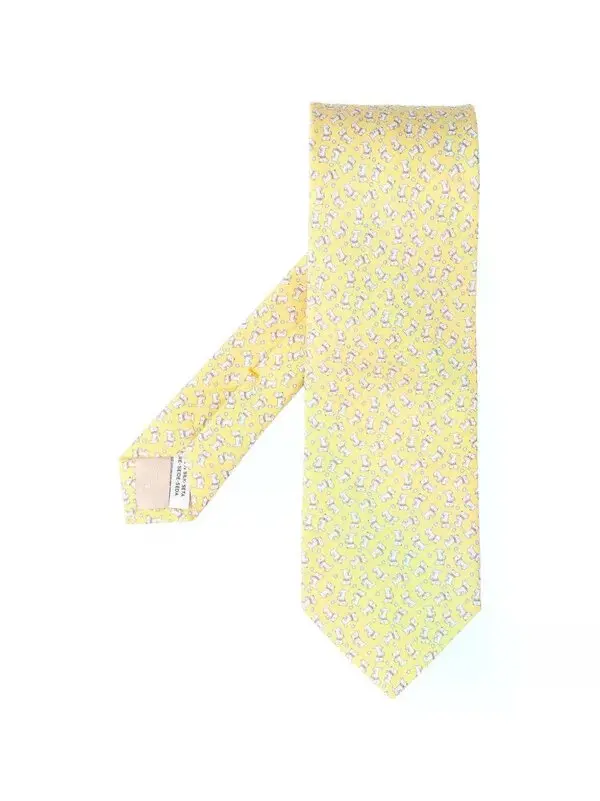 FERRAGAMO Charlie-print Silk Tie