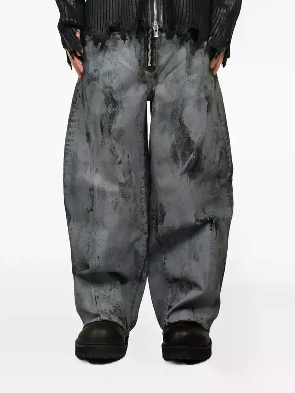 FILTH Waxed Baggy Jeans