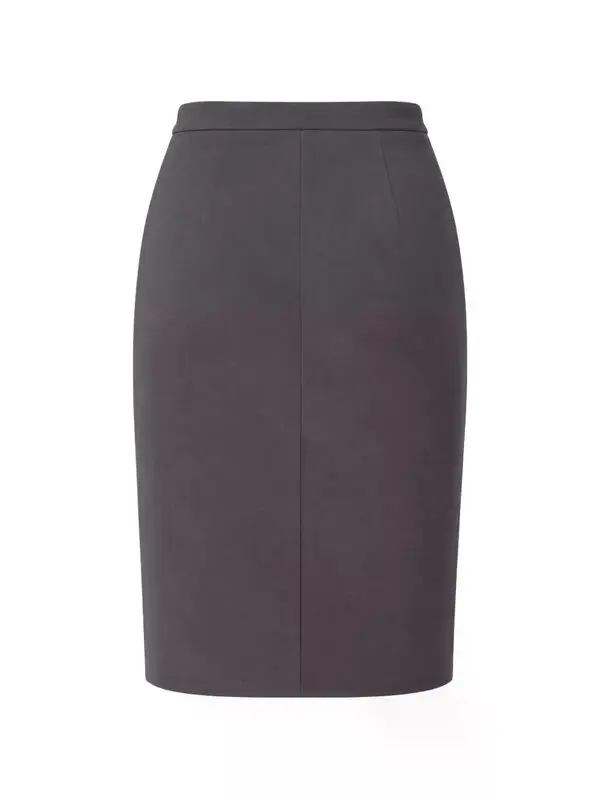 Elisabetta Franchi Front-slit Pencil Skirt - Grey