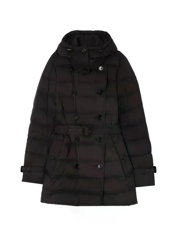 Burberry Short Nylon Audley Puffer Coat - Black
