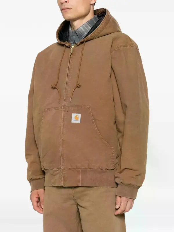 Carhartt Work In Progress Active Hooded Jacket - Brown