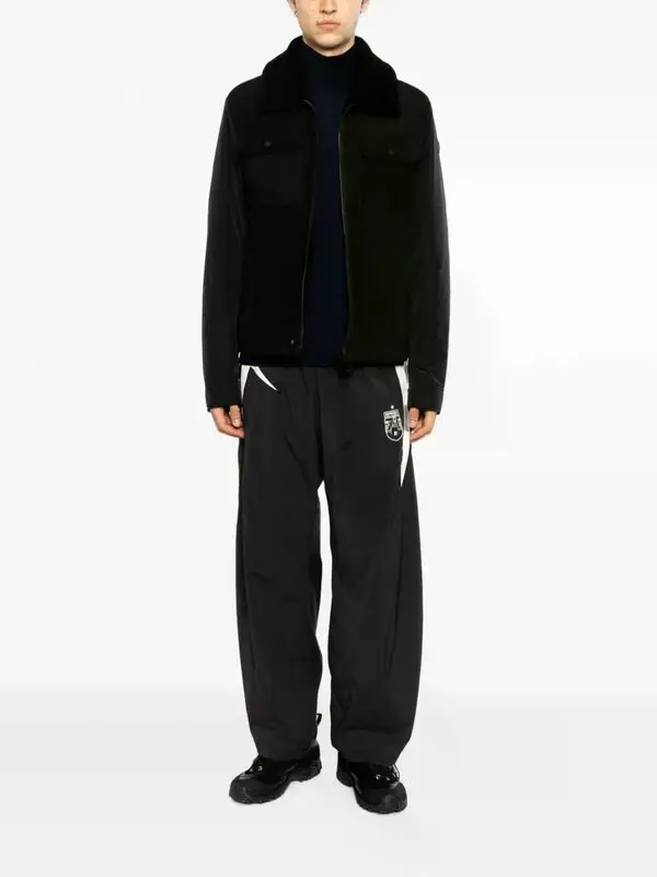 Moncler Shearling-collar Panelled Jacket