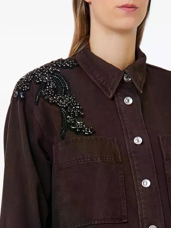 Liu Jo Bead-embellished Denim Shirt