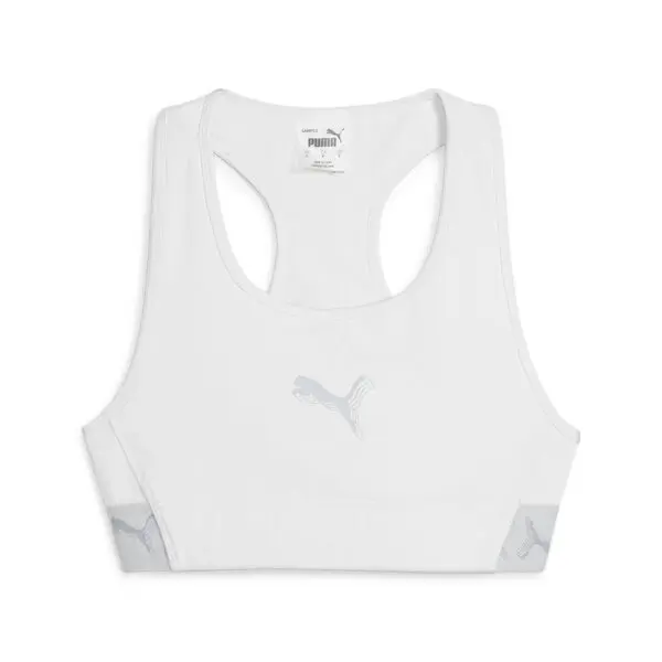 PUMA Hoops Compression Sports Bra 2.0 - White