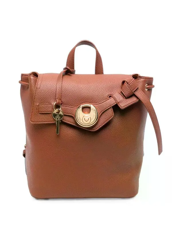 Moschino Logo-plaque Pebbled Backpack