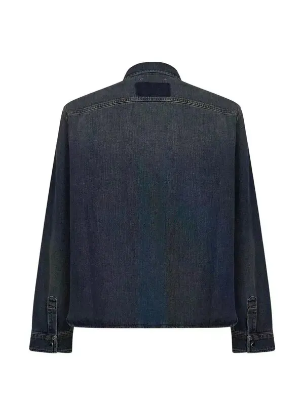 GOLDEN GOOSE Star-detail Denim Shirt - Blue