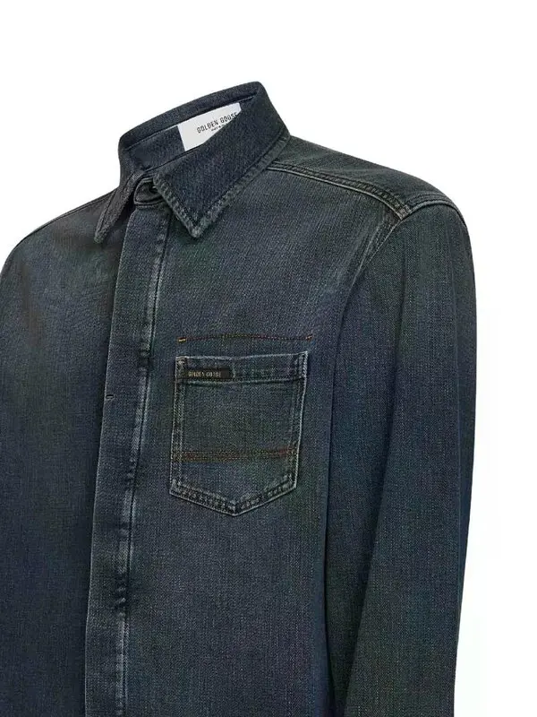 GOLDEN GOOSE Star-detail Denim Shirt