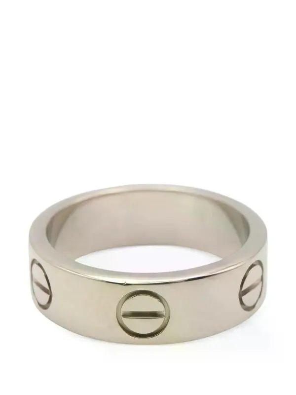 Cartier 18k White Gold Love Ring - Silver