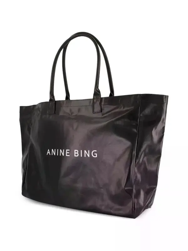 ANINE BING Leo Coated Canvas Tote
