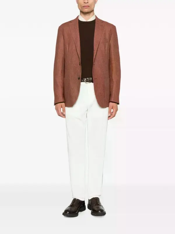 Eleventy Single-breasted Notched-lapels Jacket