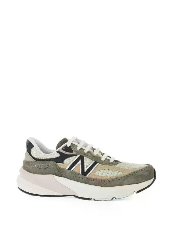NEW BALANCE 990v6 Suede-panelled Sneakers - Neutrals