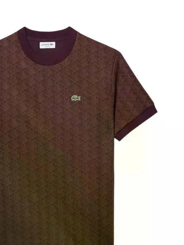 Lacoste Monogram-jacquard T-shirt
