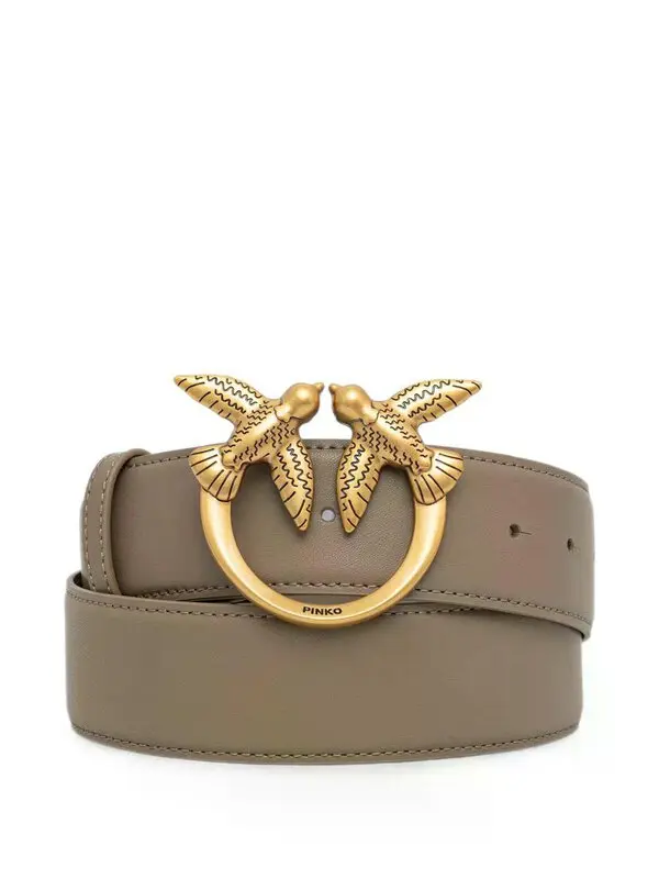 Pinko Love Birds Buckle Leather Belt