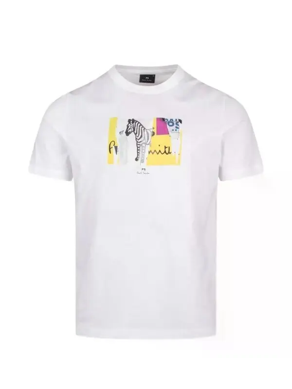 Paul Smith Zebra-print Short-sleeve T-shirt - White