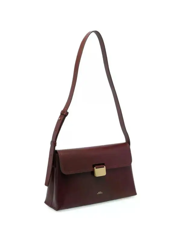 A.p.c. Simone Leather Shoulder Bag - Red