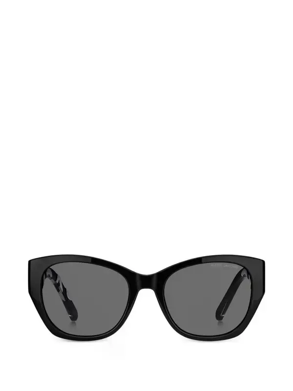Marc Jacobs Logo-print Cat-eye Sunglasses - Black