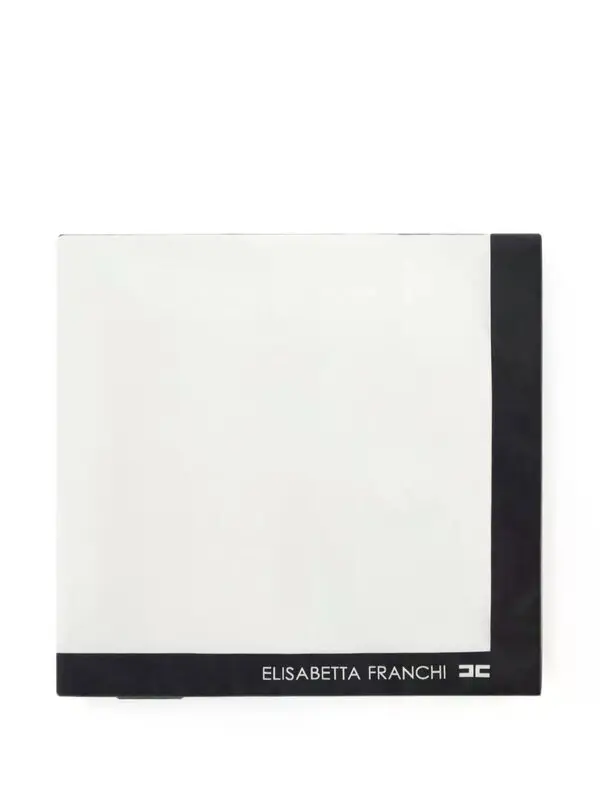 Elisabetta Franchi Logo-detail Scarf - White