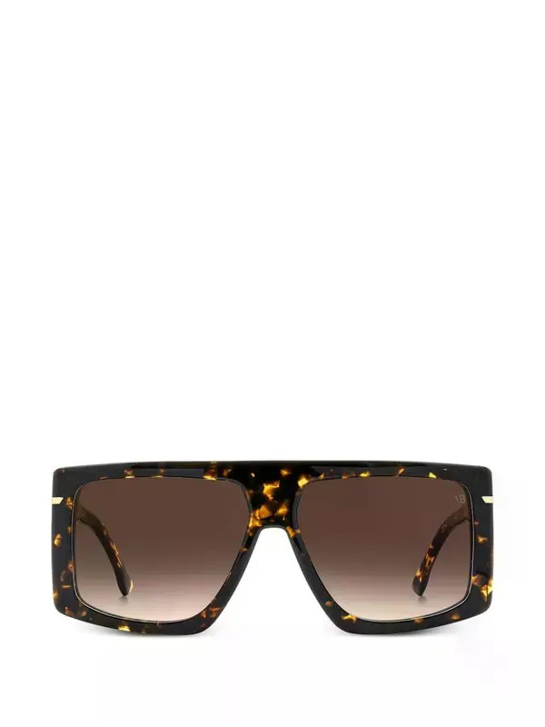 Victoria Beckham Square-frame Sunglasses - Brown