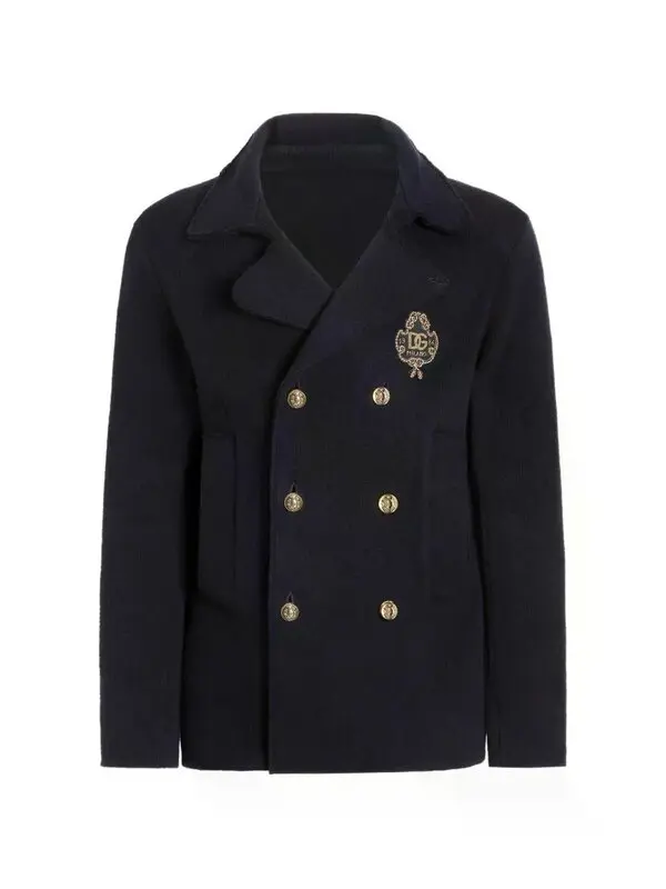 Dolce & Gabbana Double-breasted Virgin-wool Jacket - Blue