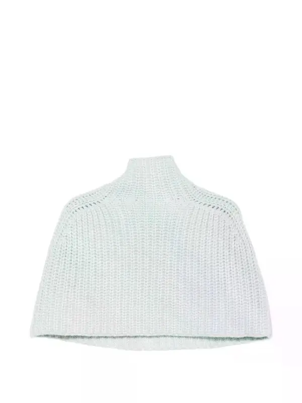SA SU PHI Ribbed-knit Cashmere Poncho
