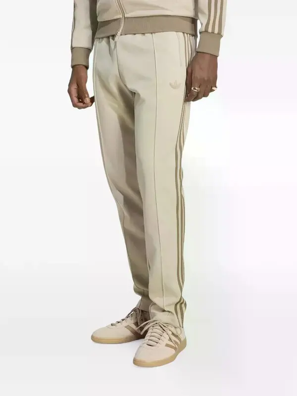 Adidas Beckenbauer Side-stripe Track Pants - Neutrals