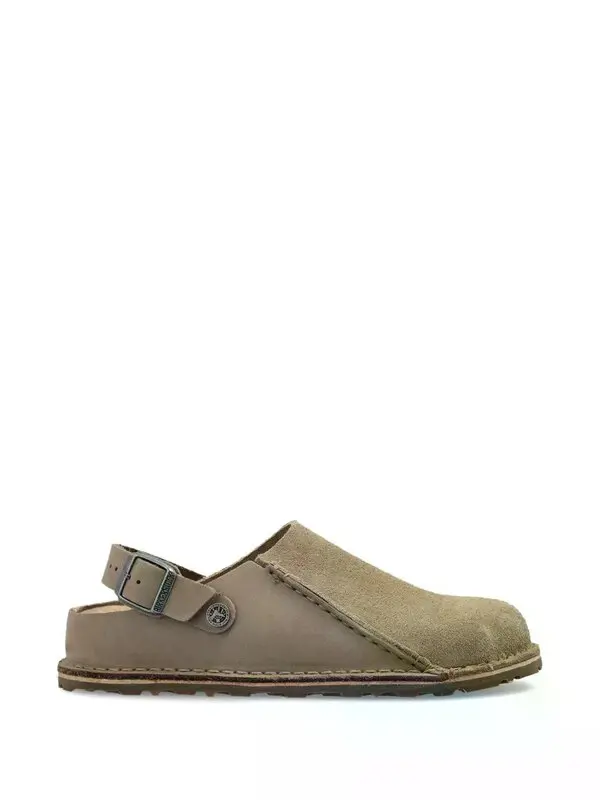 BIRKENSTOCK Lutry Premium Split Flat Mules - Neutrals