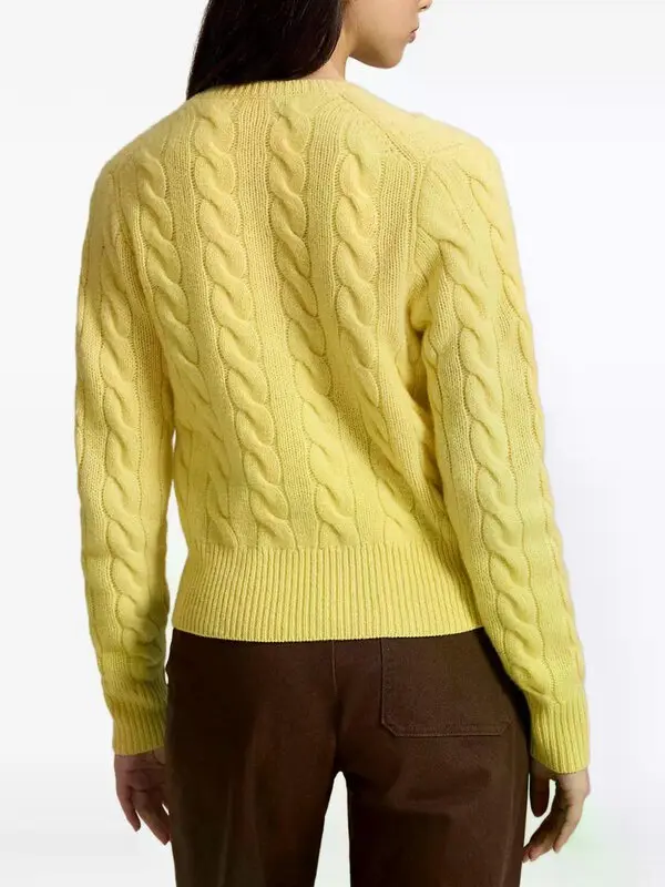 Polo Ralph Lauren Cable-knit Wool-cashmere Cardigan