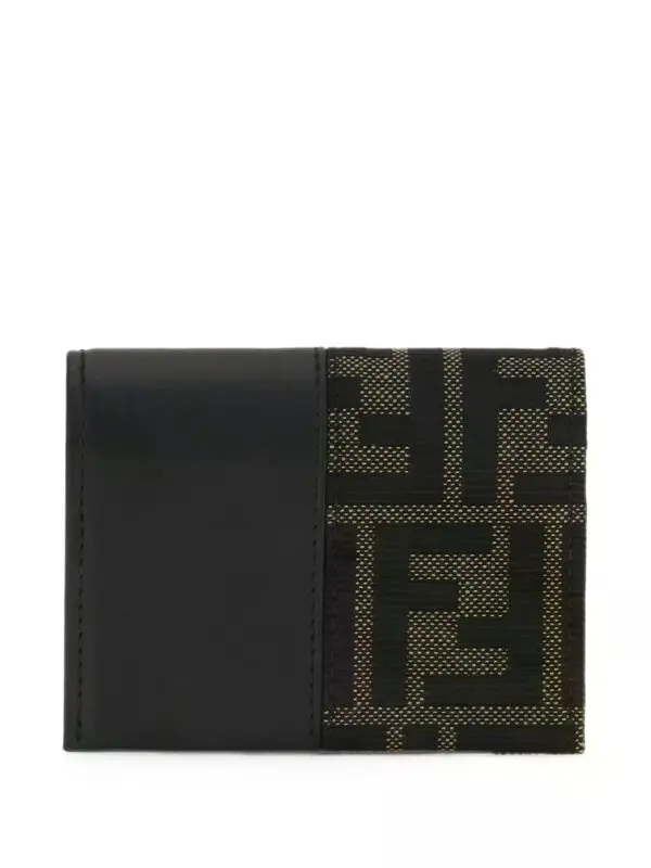 Fendi Ff Monogram Cardholder - Black