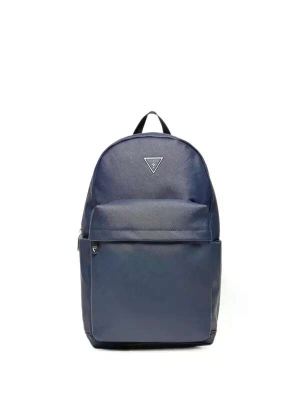 Guess Elvis Logo-plaque Backpack - Blue