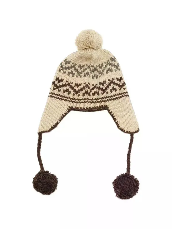 Moncler Fair Isle Chullo Beanie Hat