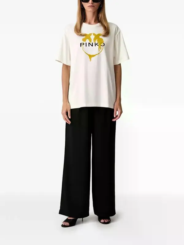Pinko Logo-print Cotton T-shirt