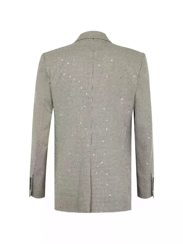 Amiri Sequin-embellished Double-breasted Blazer