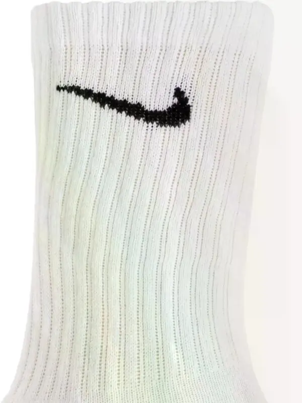 Nike Logo-embroidered Ribbed Socks