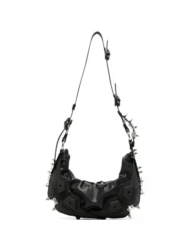 INNERRAUM Stud-embellished Panelled Shoulder Bag - Black