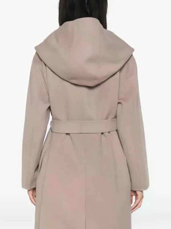 Max Mara Hooded Belted Coat