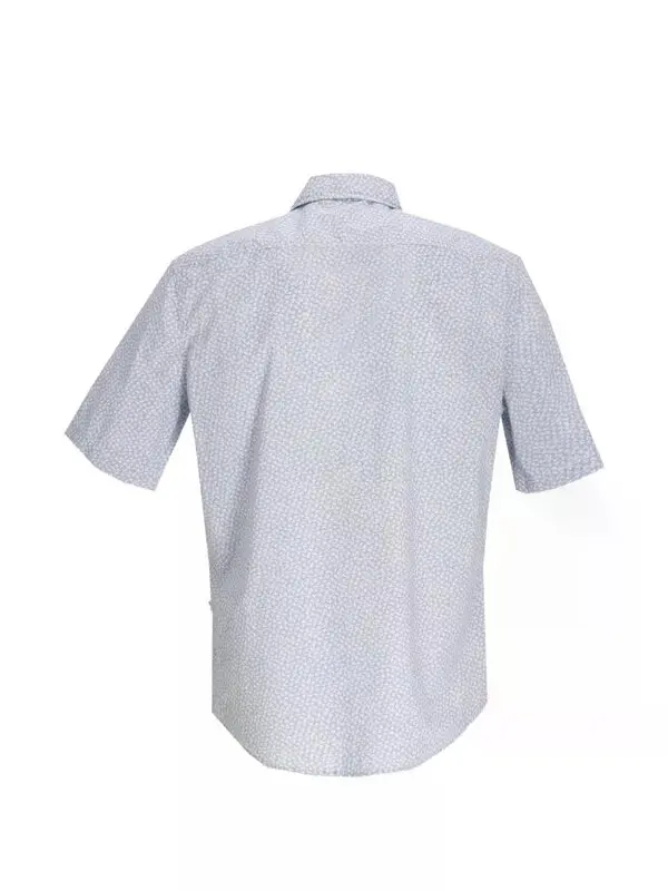 BOSS Short-sleeve Button-down Cotton Shirt