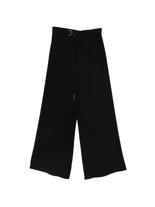 Sacai Belted Wide-leg Trousers - Black