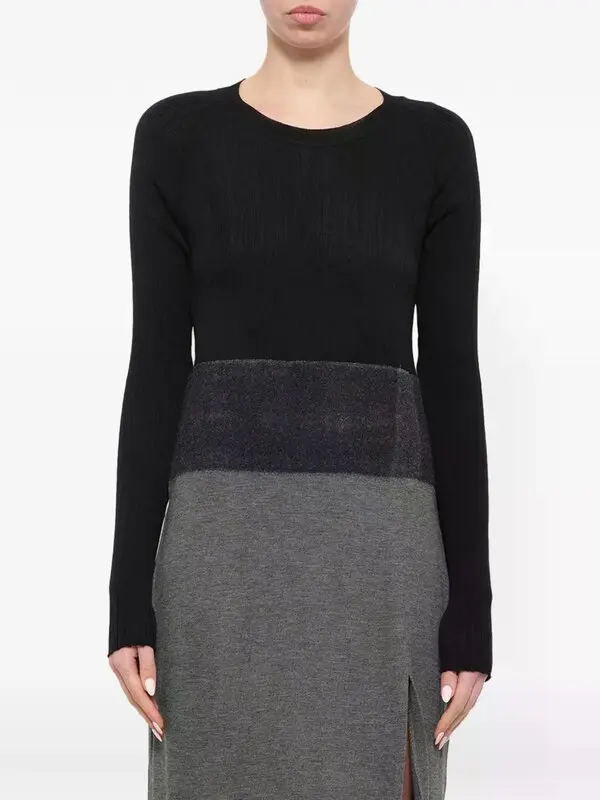 Neil Barrett Ribbed Side-slit Midi Dress