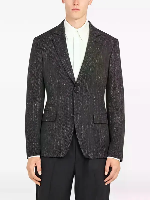 FERRAGAMO Herringbone Single-breasted Jacket