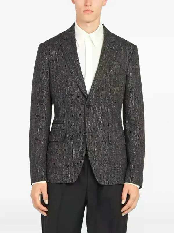 FERRAGAMO Herringbone Single-breasted Jacket