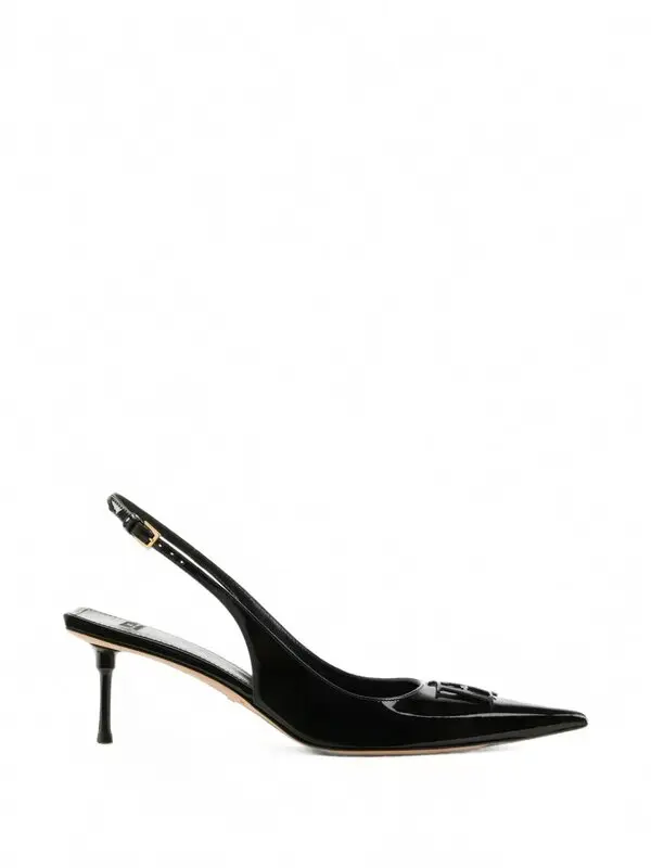 Elisabetta Franchi Patent-leather Slingback Shoes