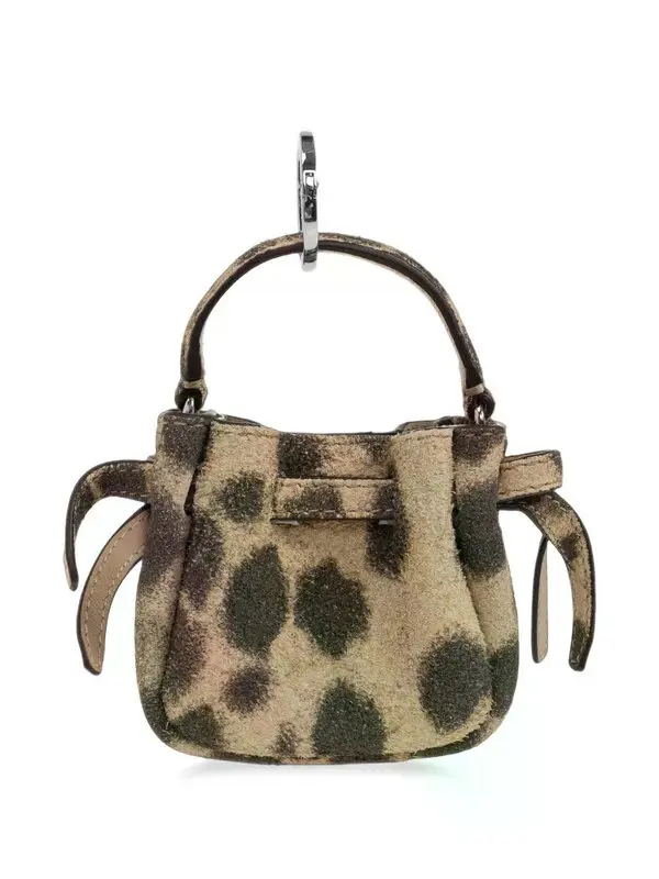 Tory Burch Romy Animal-print Bag Keychain