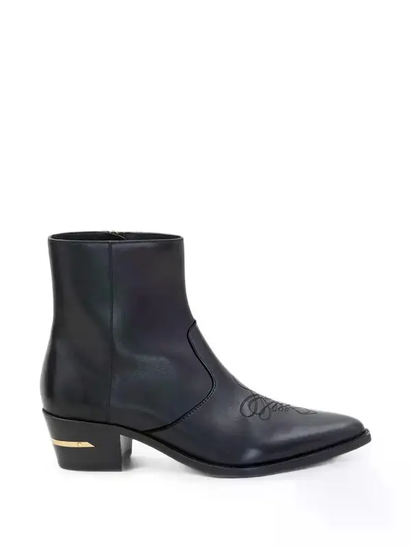 Amiri Leather Ryder Boots - Black