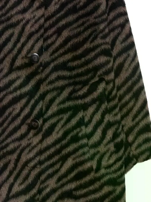 ALYSI Tiger-print Button-up Coat