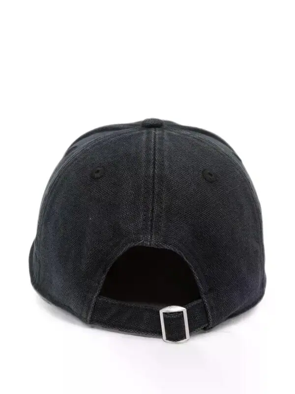 AUTRY Distressed Embroidered-logo Baseball Cap