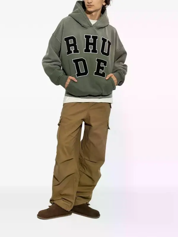 Rhude Logo-patch Hoodie