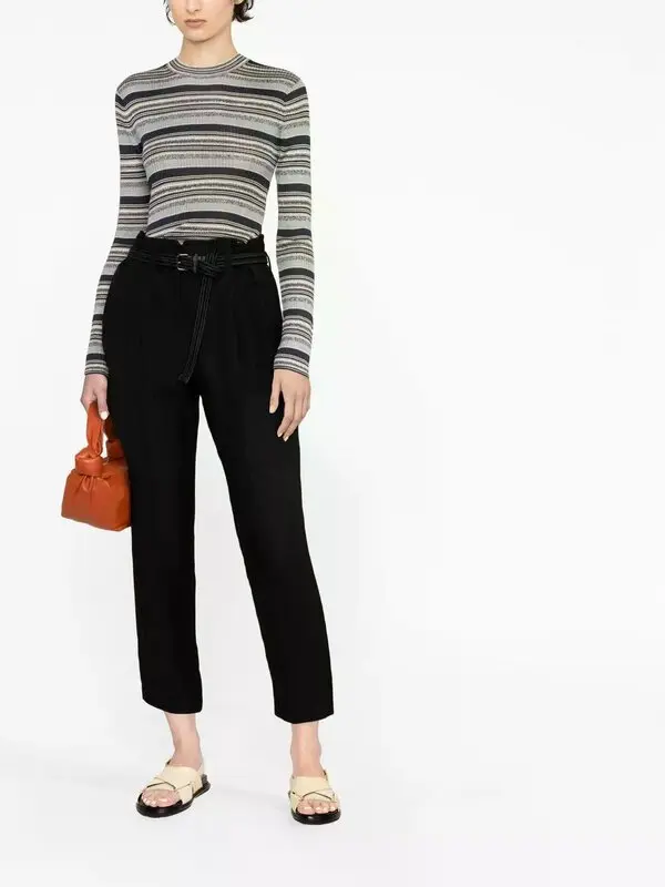 Brunello Cucinelli High-waist Cropped Trousers
