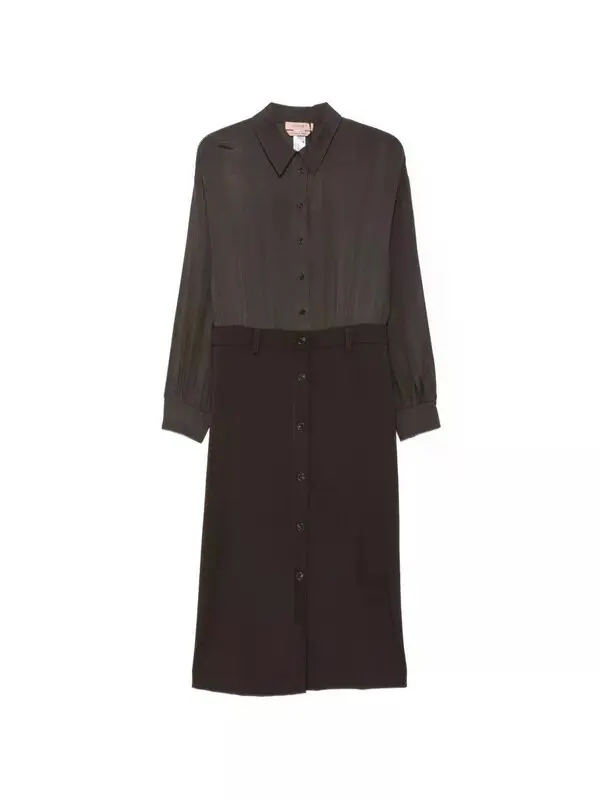 TWINSET Button-down Shirt Dress - Brown
