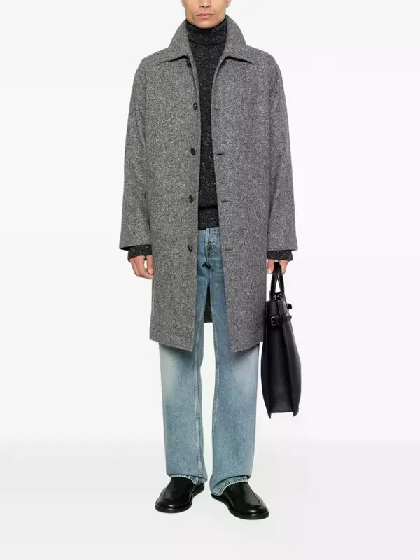Eleventy Button-fastening Wool-blend Coat