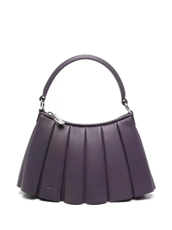 Lacoste Pleated Tote Bag - Purple